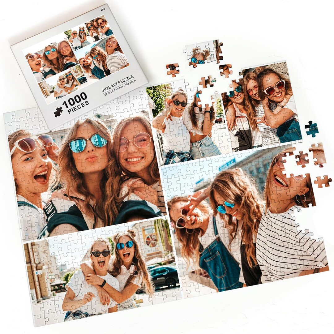 Custom 5-photo Collage Jigsaw Puzzle: Personalized Keepsake Gift - Etsy