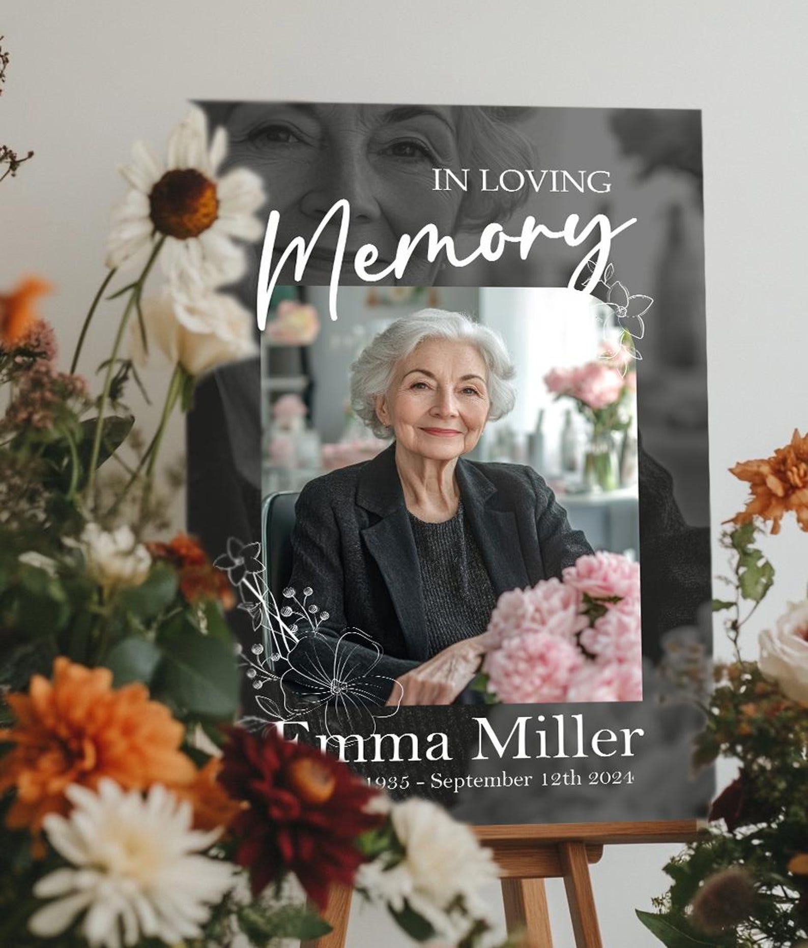 Personalized Memorial Welcome Sign: Celebration of Life, Funeral Poster ...