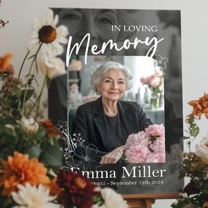 Personalized Memorial Welcome Sign: Celebration of Life, Funeral Poster ...