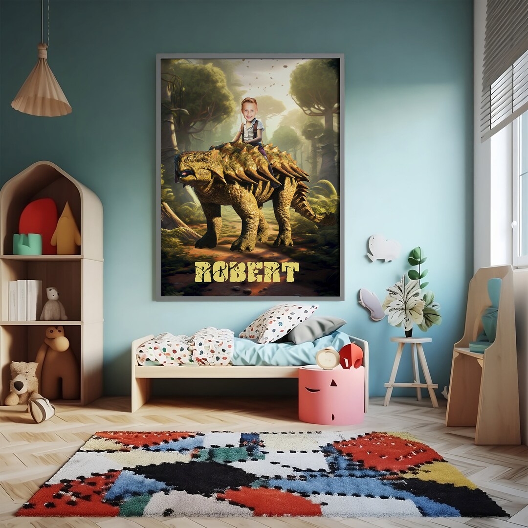 Ankylosaurus Personalized Photo Poster: Dinosaur Birthday Gift - Etsy