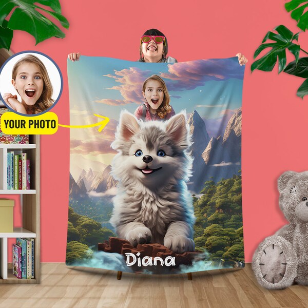 Girl With Wolf - Etsy