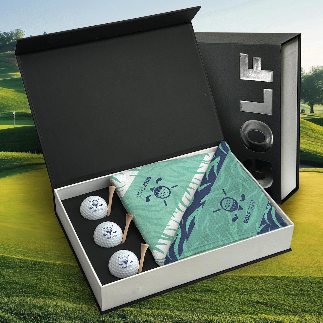 Custom Logo Golf Gift Set: Personalized Balls & Towels, Corporate Gifts ...