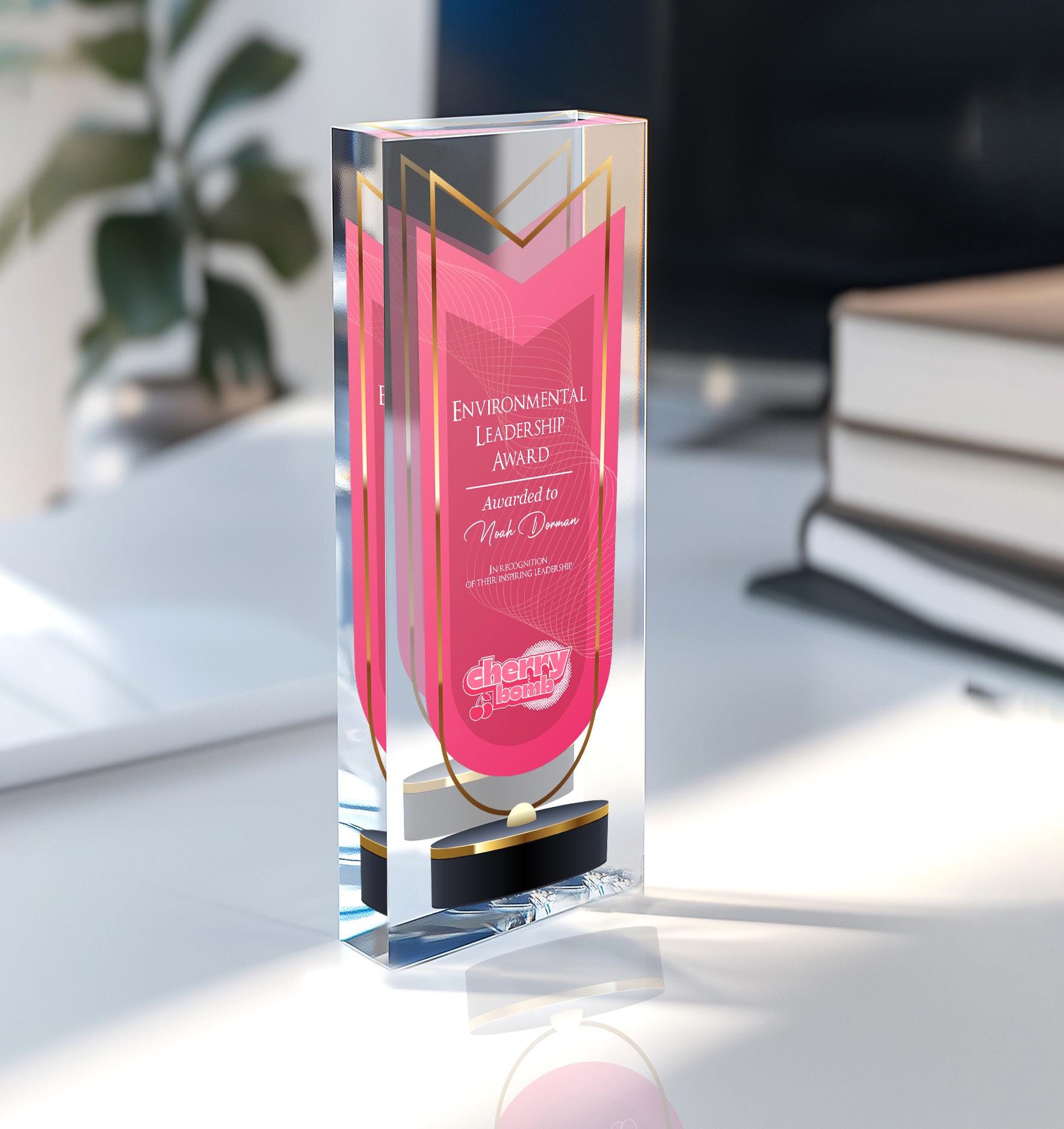 Custom Acrylic Award: Personalized Corporate Recognition Trophy - Etsy