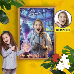Jigsaw Puzzles 200 300 500 1000 Pieces, Girl Scientist Photo Custom ...