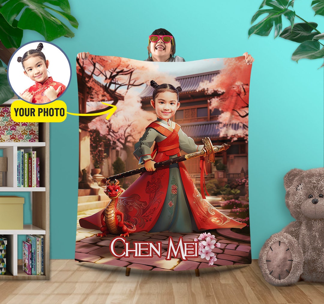 Fairy Tale Princess Blanket, Kids Custom Blanket Teen Girl Gifts ...