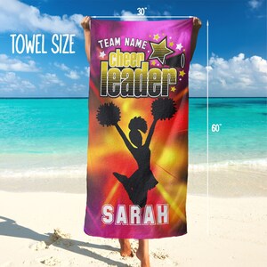 Cheer Team Custom Logo Towels, Personalized Cheerleading Towel, Cheer ...