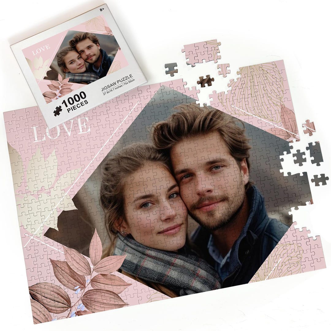 Custom Photo Puzzle With Your Picture, Personalized Jigsaw Gift for ...