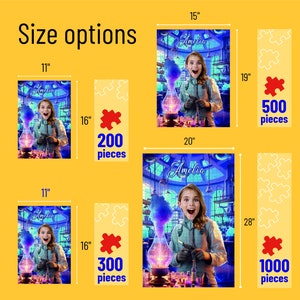 Jigsaw Puzzles 200 300 500 1000 Pieces, Girl Scientist Photo Custom ...