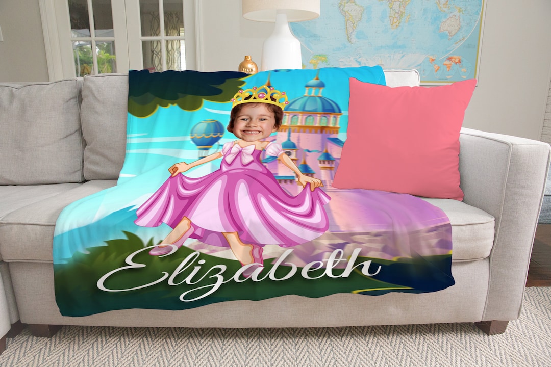 Custom Princess Blanket, Personalized Blankets Girls - Fairy Tale ...