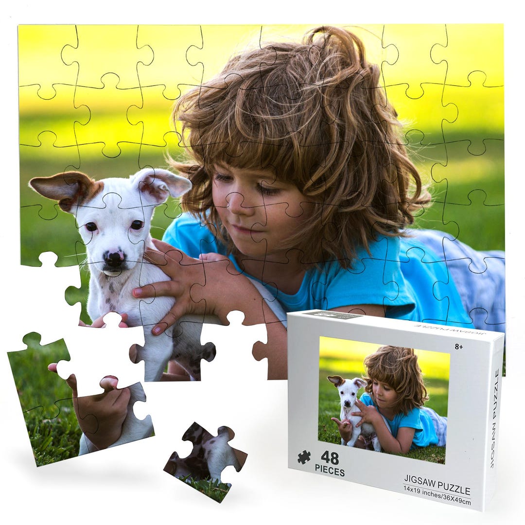 Personalized Photo Puzzle: Custom Kids Gift, Anniversary Keepsake - Etsy
