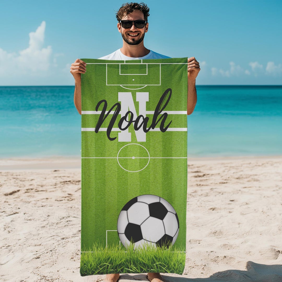Personalized Towel Soccer Team Gift, Custom Name and Number Gift for ...