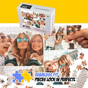 Custom 5-photo Collage Jigsaw Puzzle: Personalized Keepsake Gift - Etsy