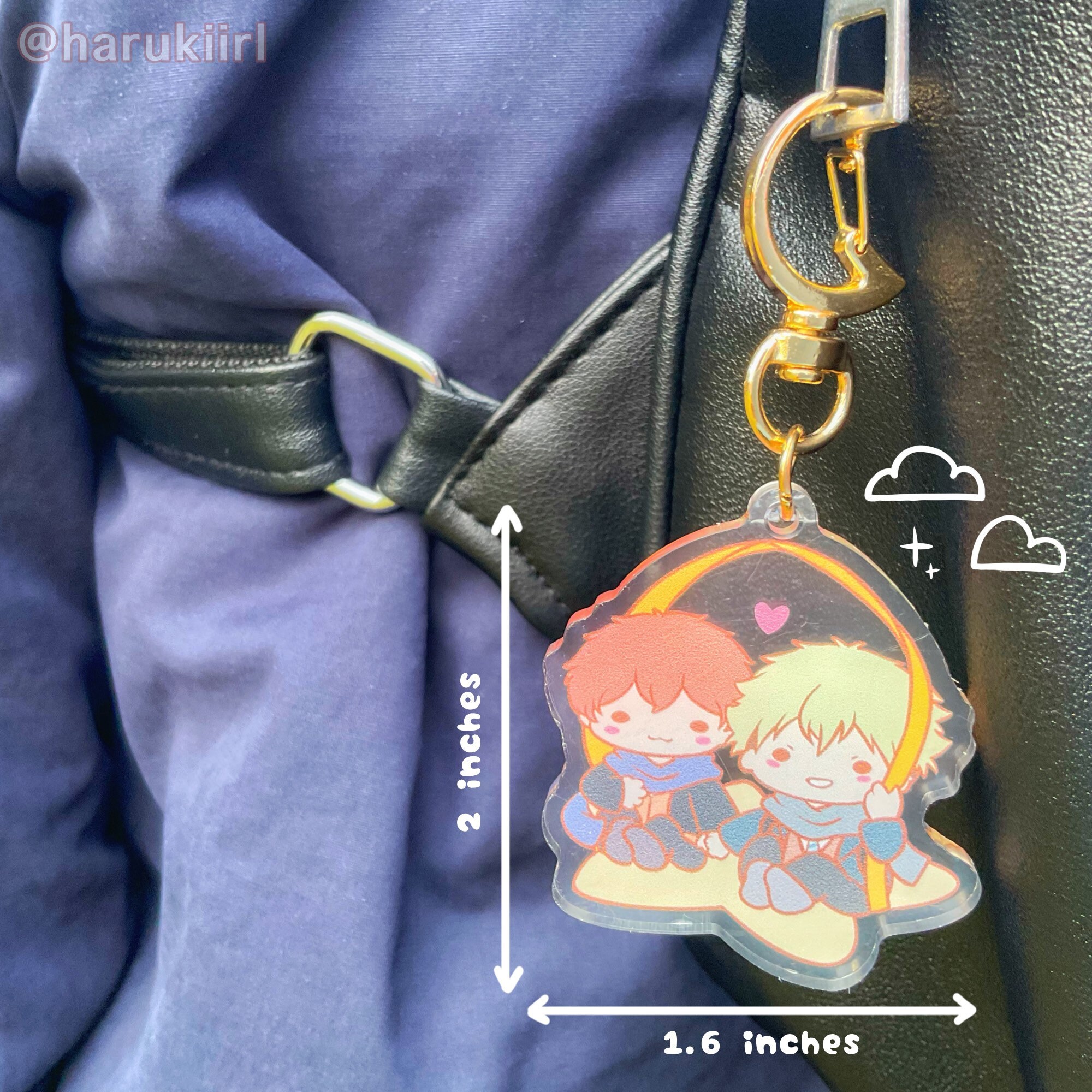 GIVEN CHIBI KEYCHAINS Pairings Mafuyu X Uenoyama Yuki X | Etsy UK