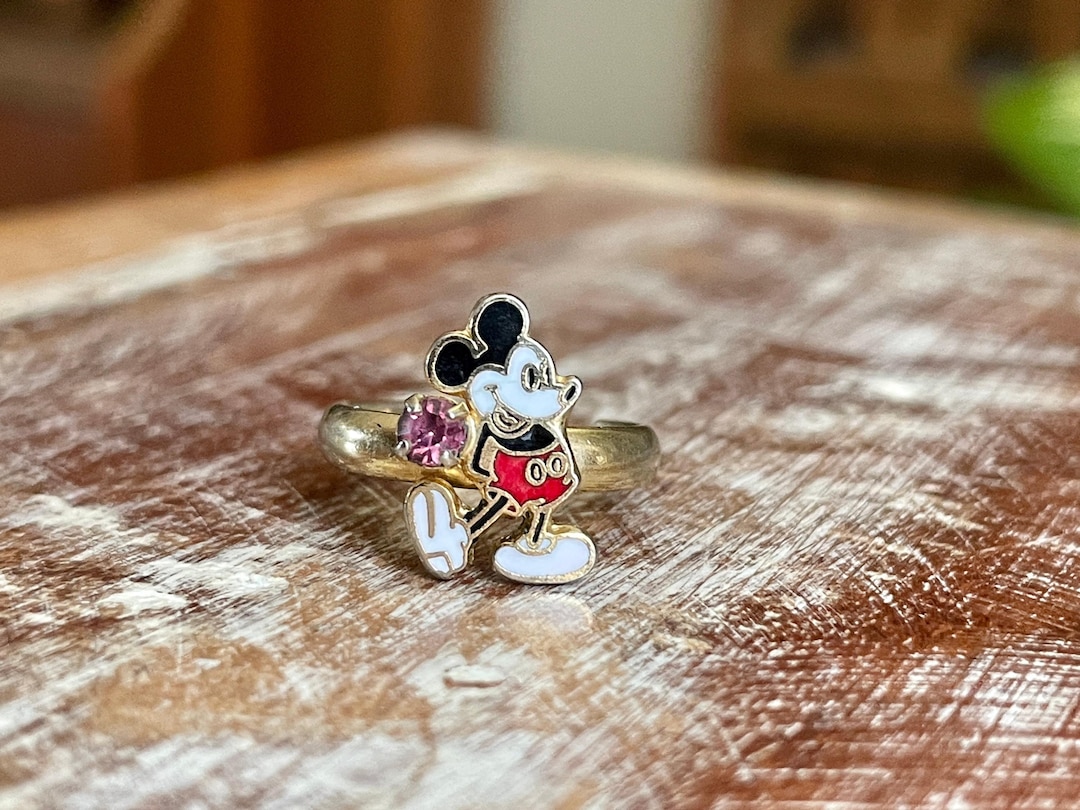 Vintage Mickey Mouse Ring - Etsy
