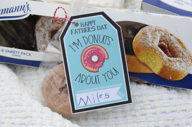 Father's Day Donut Tags - Etsy