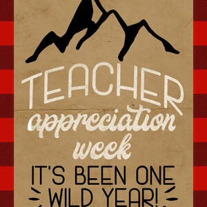 Teacher Appreciation Week Camping Theme Printable Kit - PTG/PTA Ideas ...