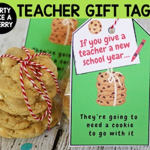 Back to School Teacher Gift Tags | Meet the Teacher Gift Idea | Instant ...