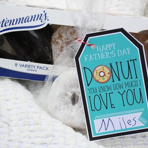Father's Day Donut Tags - Etsy