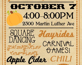 Festival Save the Date - Etsy