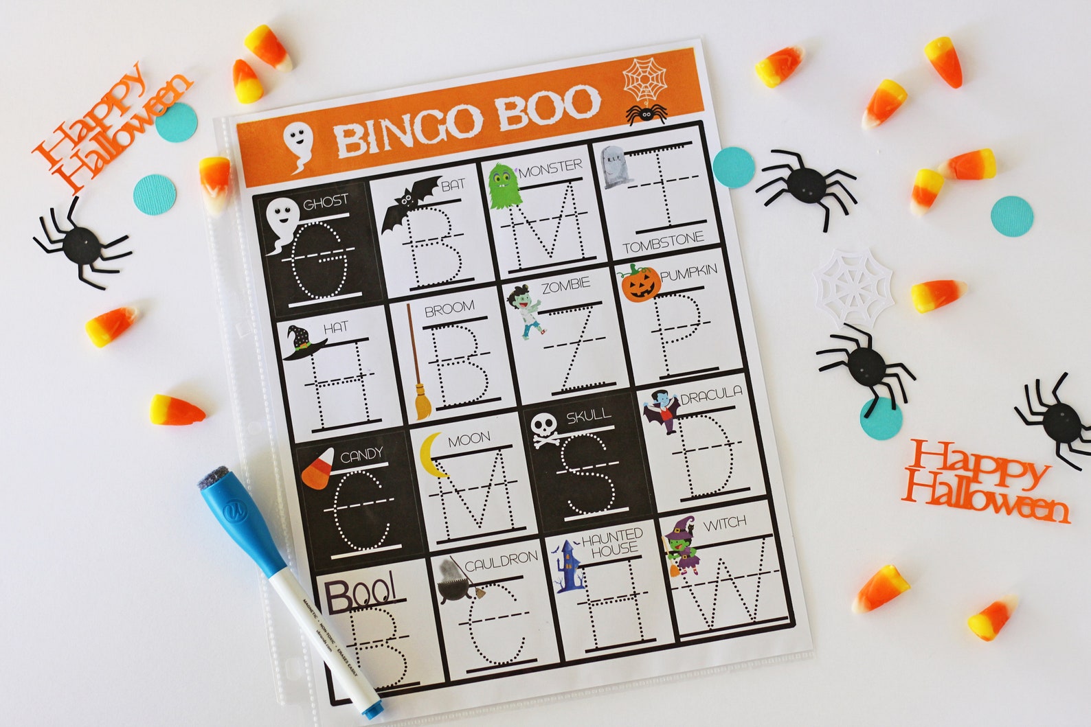 Kindergarten Halloween Bingo (bingo Boo) - Etsy