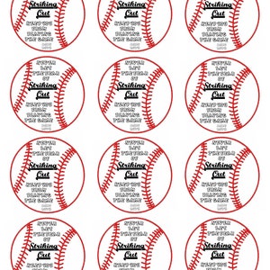 Baseball Team Gift Printable Tags - Etsy