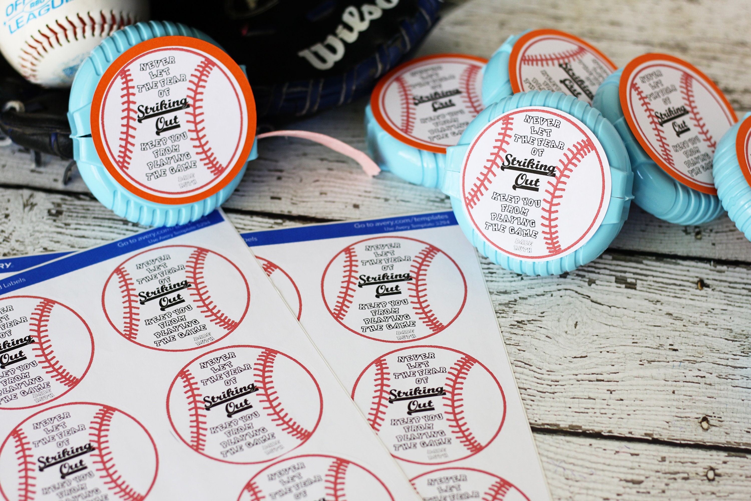 Baseball Team Gift Printable Tags - Etsy