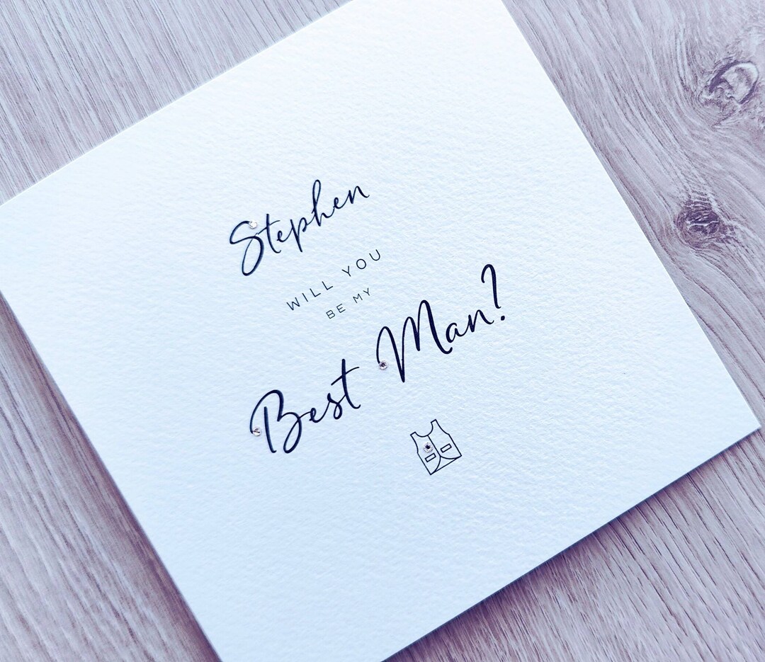 Best Man Card Will You Be My Best Man Card Card for Best - Etsy