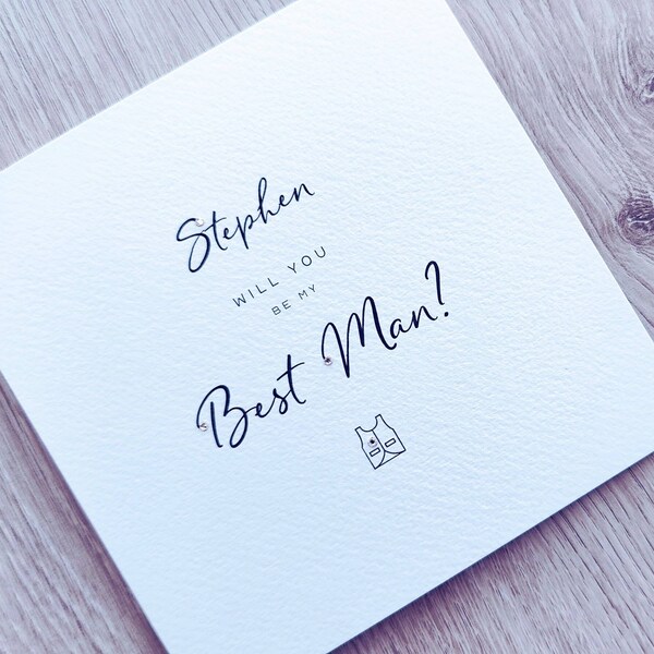 Best Man Card - Etsy UK