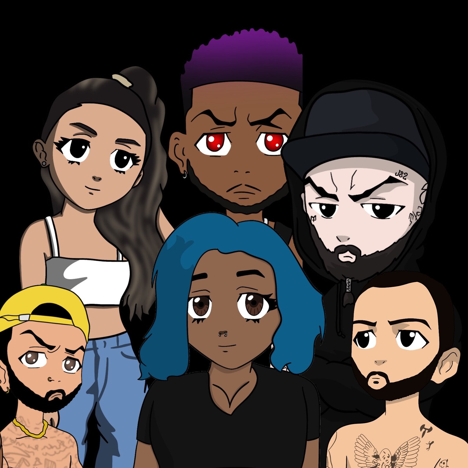 I will draw you as boondocks character Birthday gift | Etsy