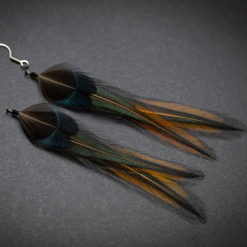 Real Feather Earrings - Etsy
