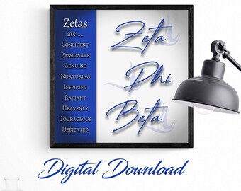 Zeta Phi Beta Digital - Etsy
