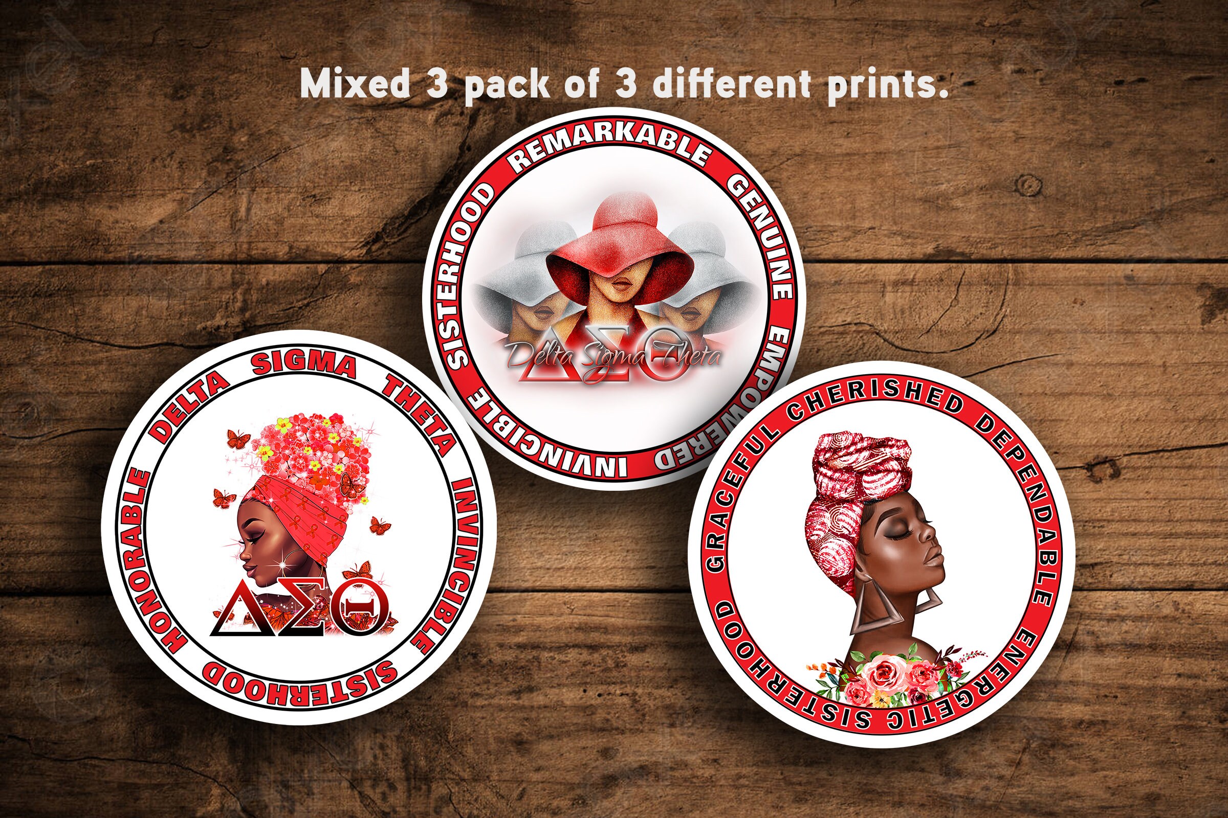 Delta Sigma Theta Mixed Bag of Stickers, Sticker Shop, Sorority ...