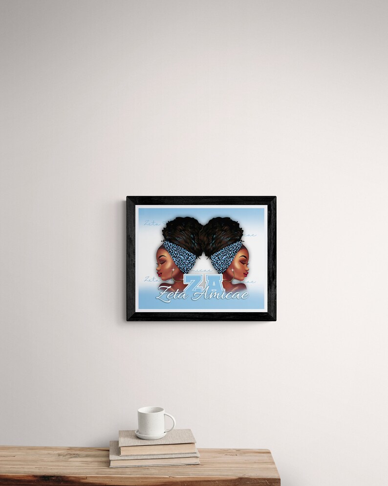 14x11 Zeta Amicae 2 Ladies Che Artwork, Digital Download, Sorority Gift ...