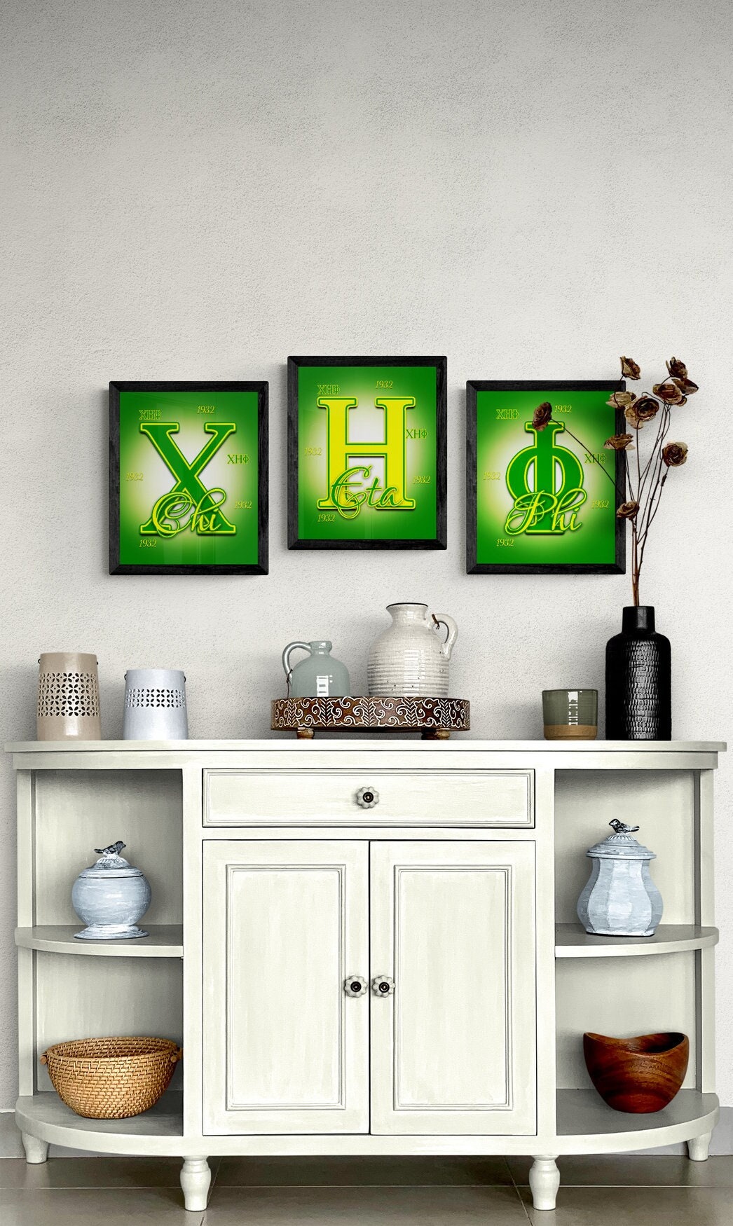 8x10 3 Piece Chi Eta Phi Symbols Artwork, Printable Art, Sorority Gifts ...