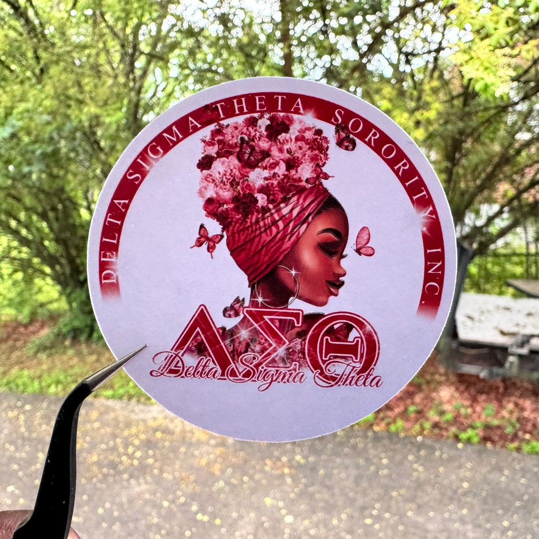 Delta Sigma Theta Beautiful Butterflies 2.5 Inch Round Stickers ...