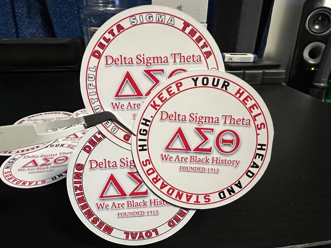 Delta Sigma Theta We Are Black History Stickers, Sticker Shop, Sorority ...