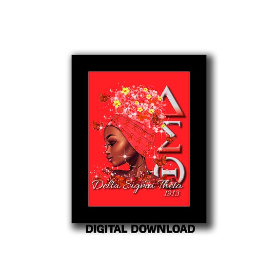 5x7 Delta Sigma Theta Butterflies | Etsy
