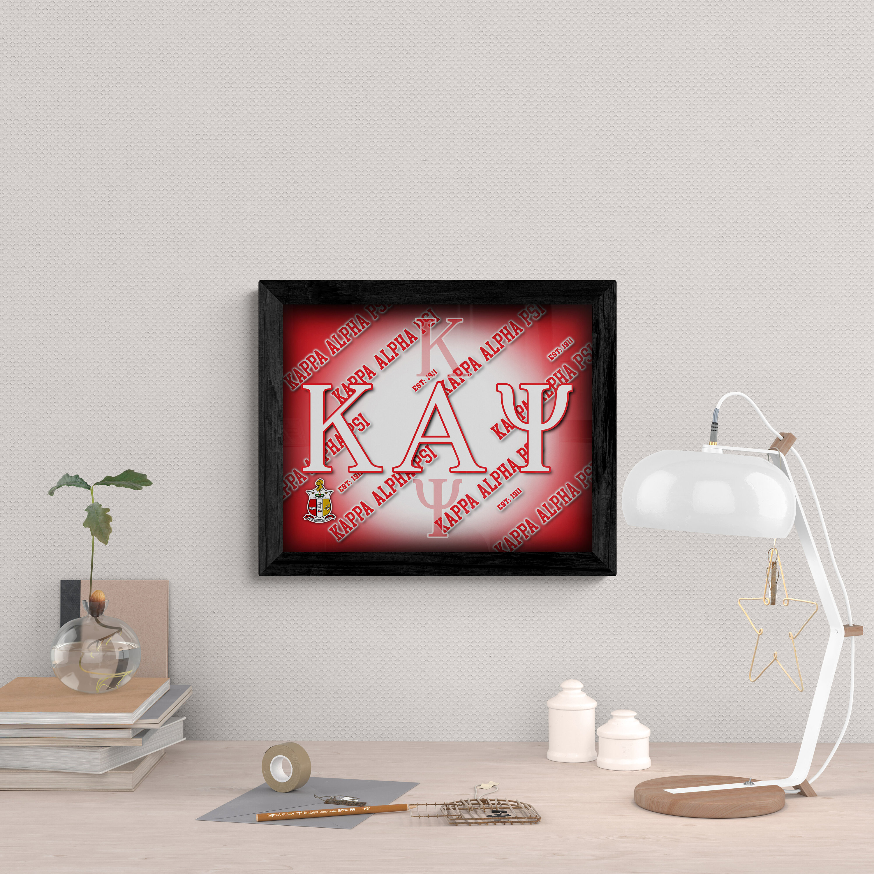 16x20 Kappa Alpha Psi Angled Artwork, Digital Print, Fraternity Gifts ...