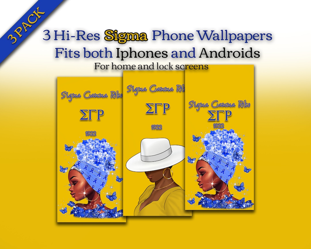 3 Pack Sigma Gamma Rho Phone Screen Wallpapers for Home Screens and ...