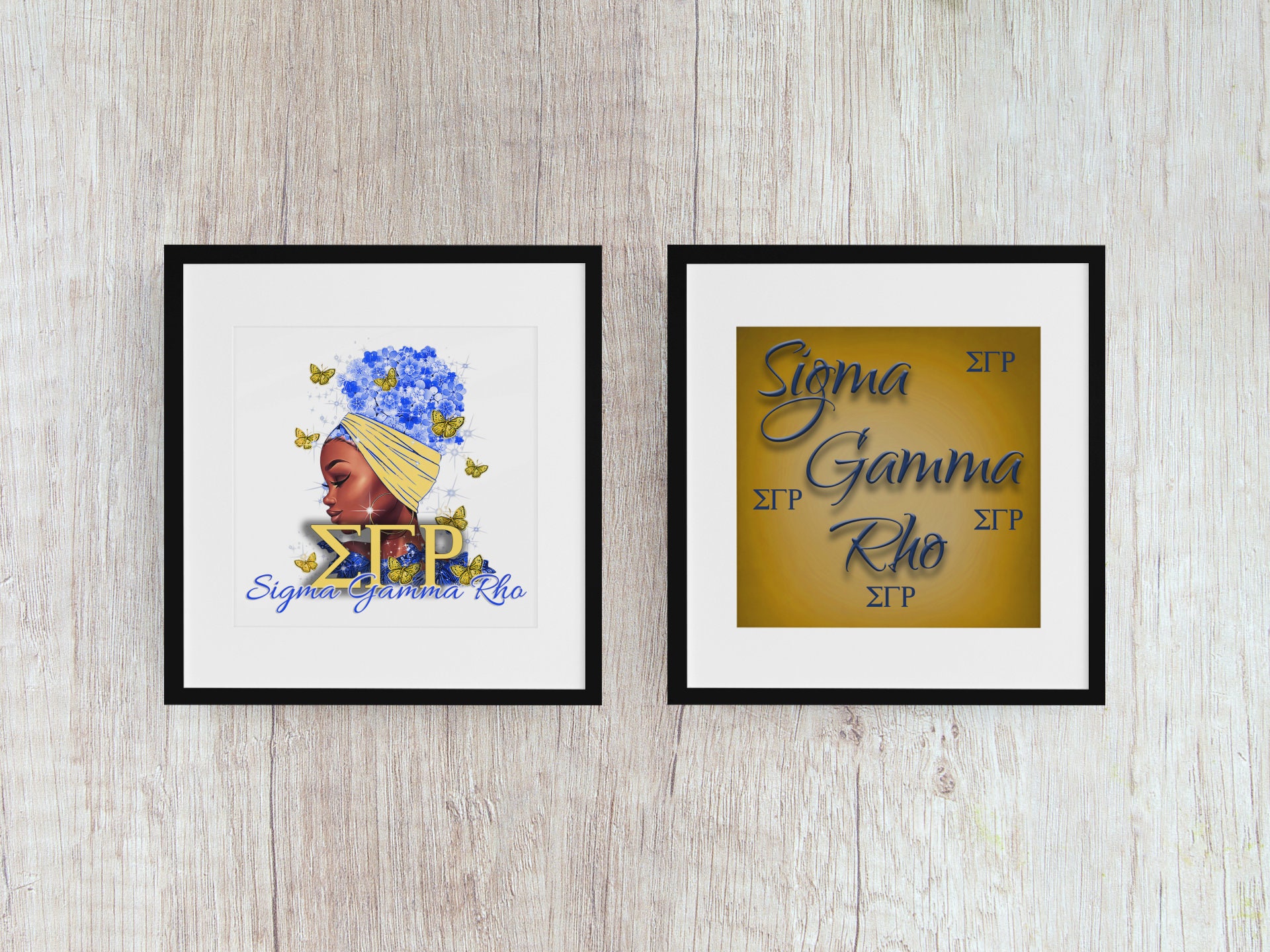 2 8x8 Picture Sigma Gamma Rho Artwork Set Artwork Digital - Etsy