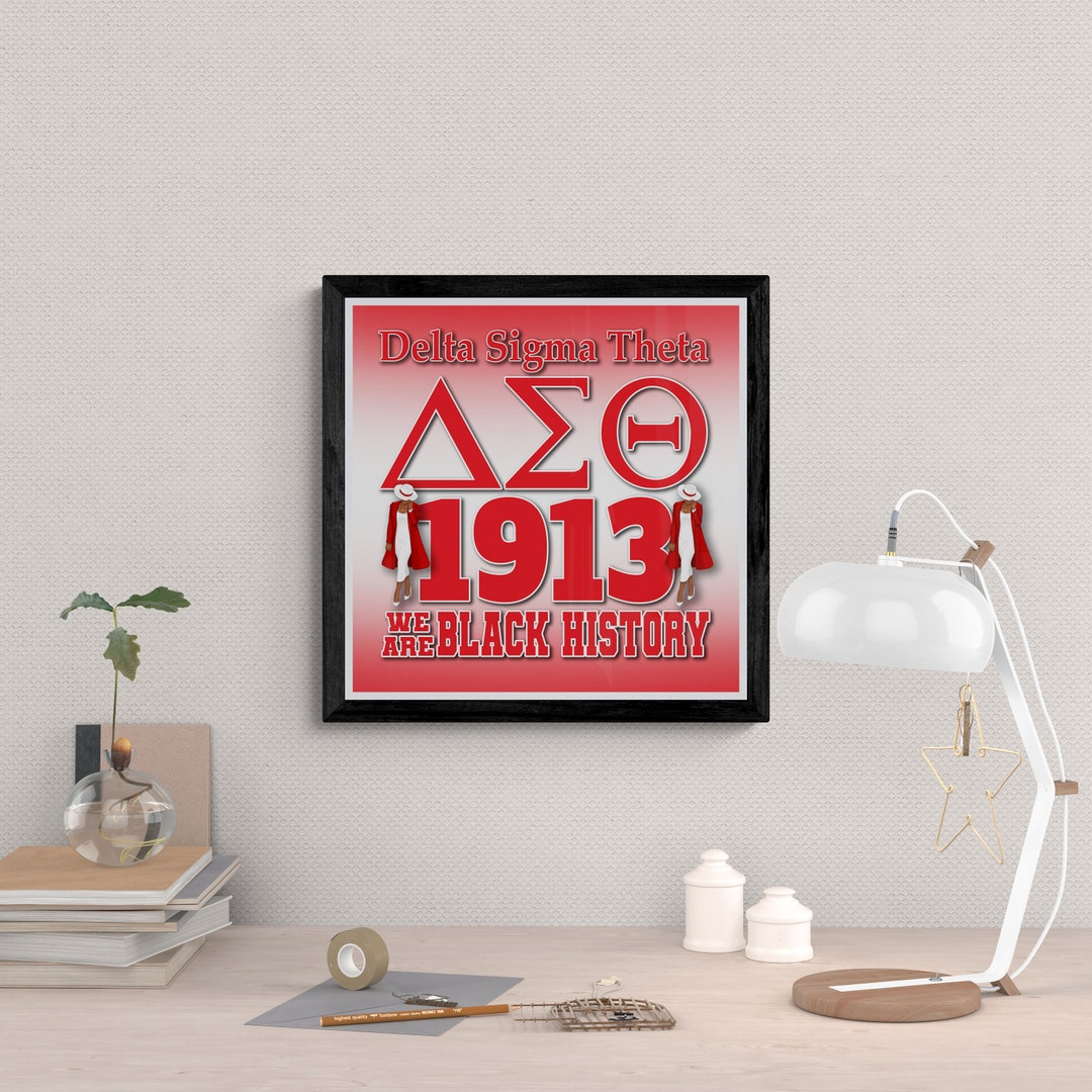 8x8 Delta Sigma Theta We Are Black History Artwork, Digital Print ...