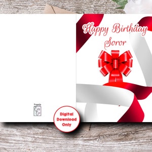 Happy Birthday Delta Sigma Theta, Outside and Inside of Card, Printable ...