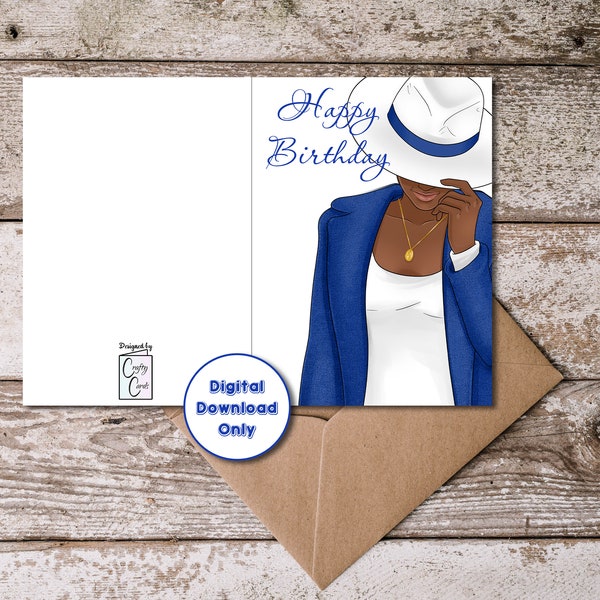 Zeta Digital Birthday Card - Etsy