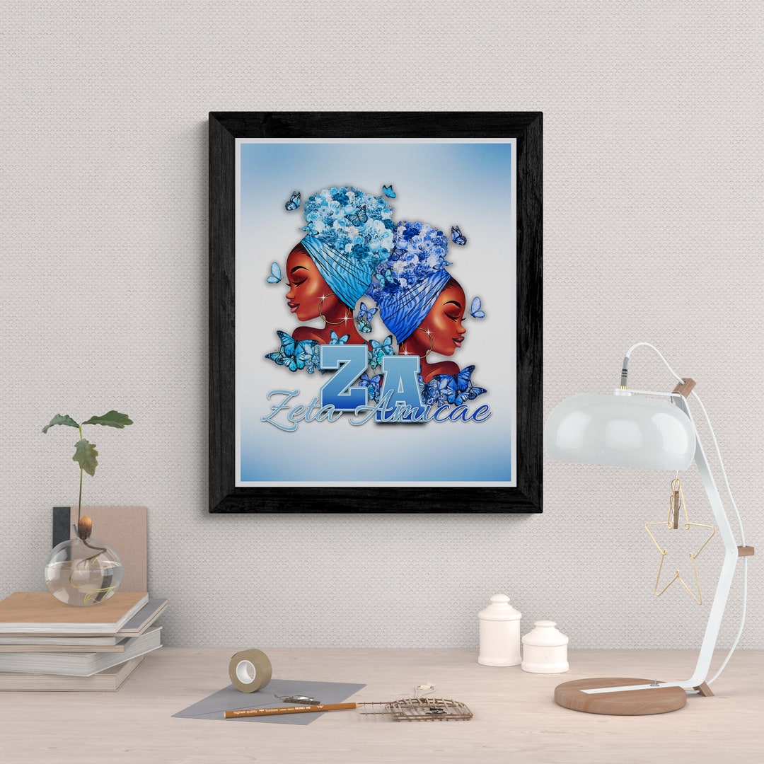 16x20 Zeta Amicae 2 Ladies Che Artwork, Digital Download, Sorority Gift ...