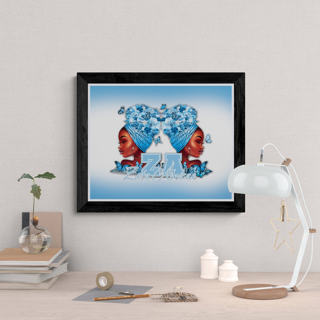 16x20 Zeta Amicae 2 Ladies Butterflies Print Artwork, Digital Download ...