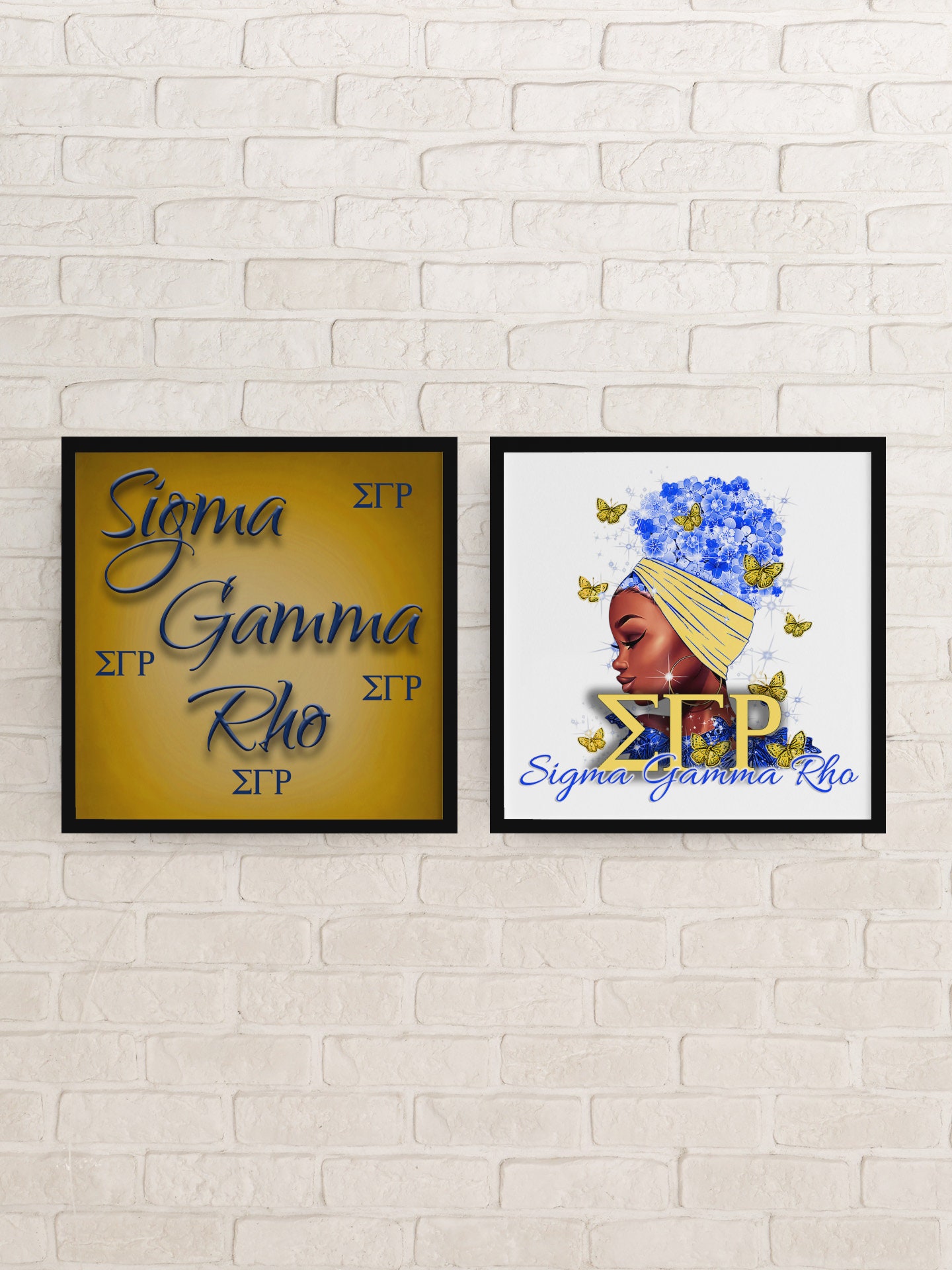 2 8x8 Picture Sigma Gamma Rho Artwork Set Artwork Digital - Etsy