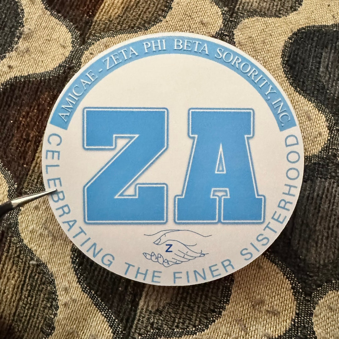 Zeta Amicae Symbols Stickers, Waterproof, Glossy, Sorority, Black Women ...