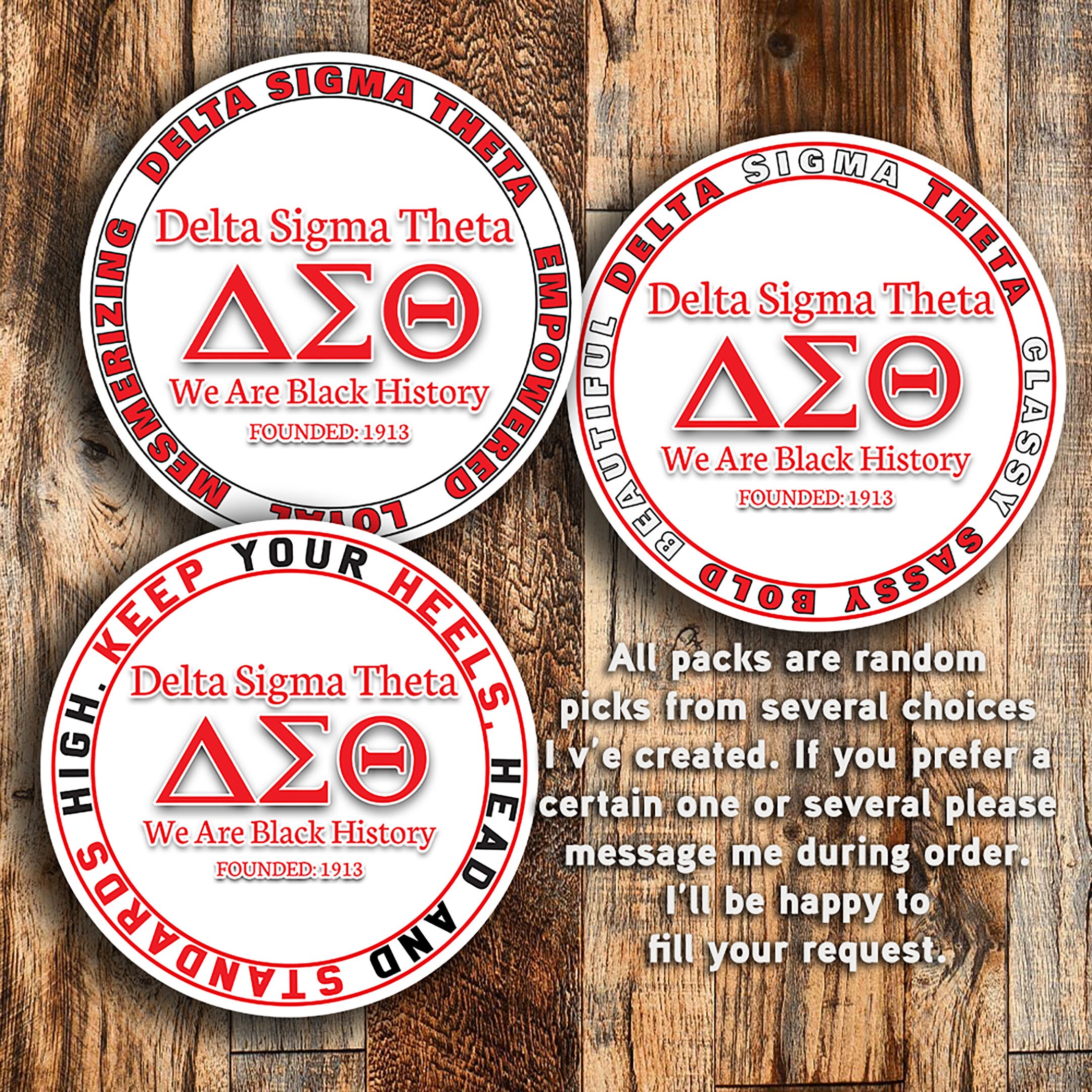 Delta Sigma Theta We Are Black History Stickers, Sticker Shop, Sorority ...
