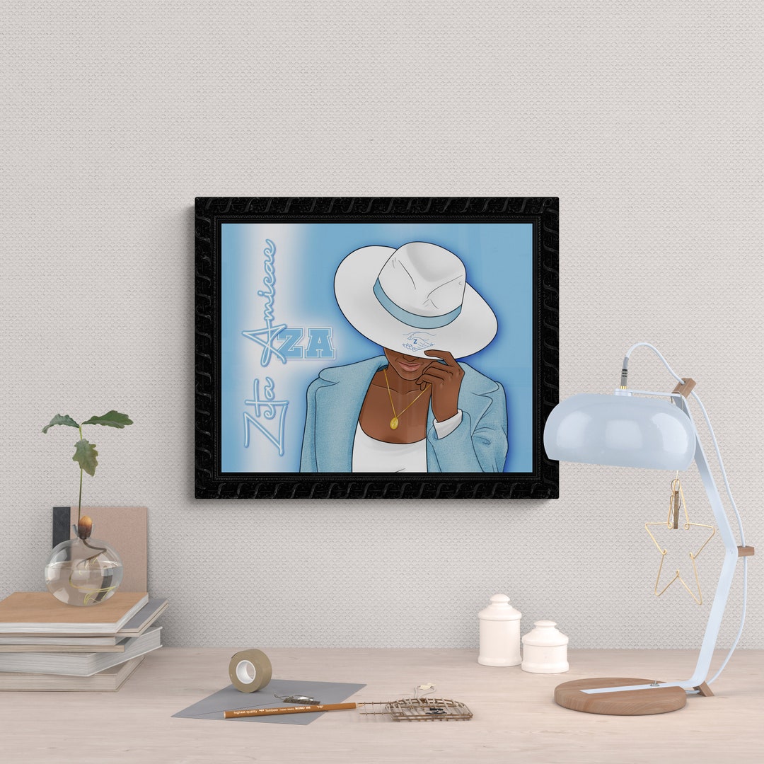 8x10 Zeta Amicae Hat Tip Closeup Artwork, Digital Print, Digital ...