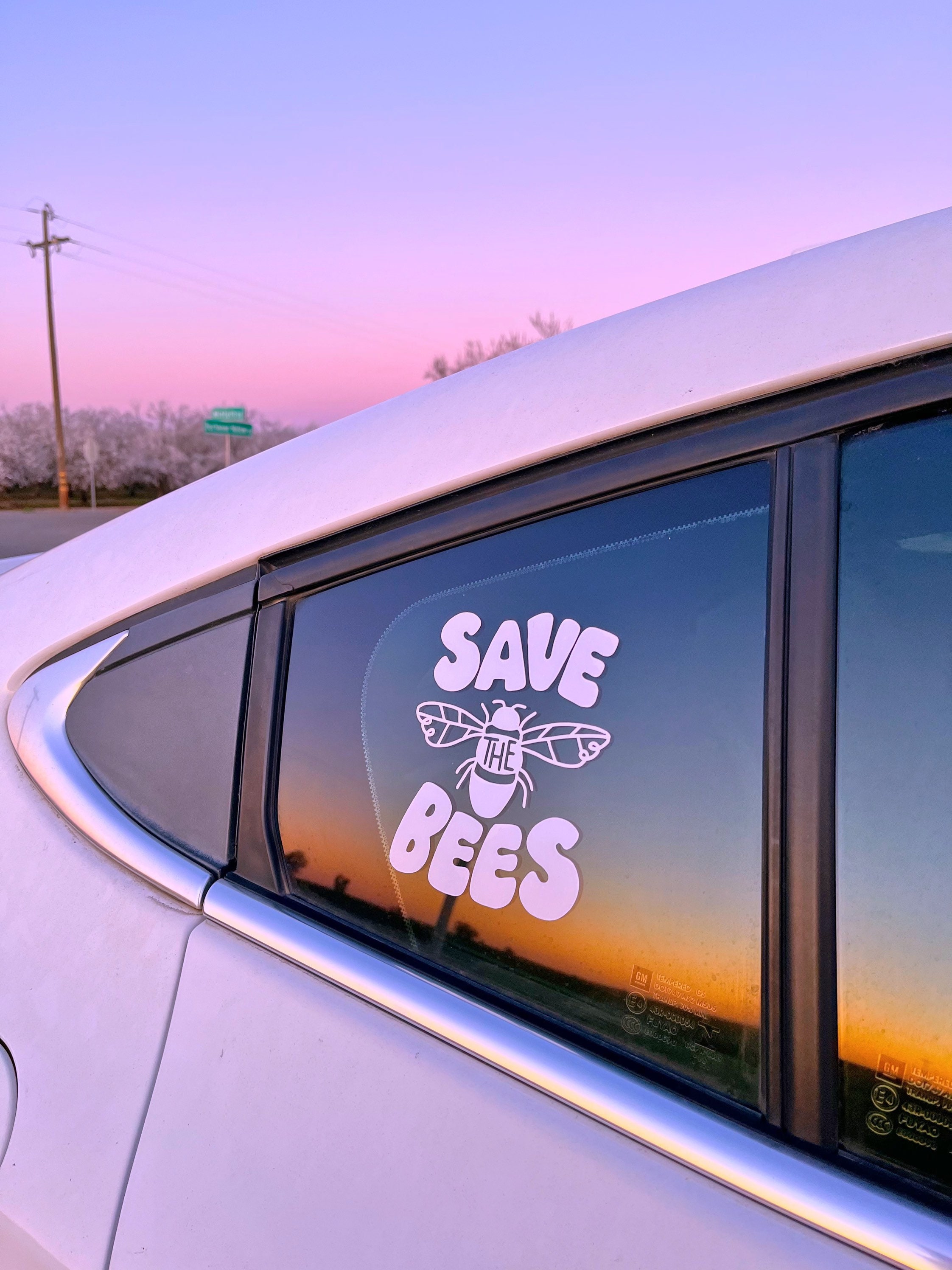 Save the Bees Soft Bumper Sticker Vinyl Decal | Etsy